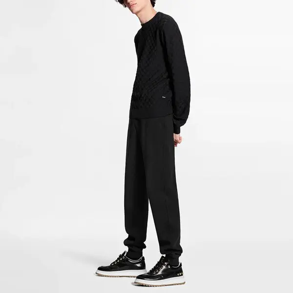 LOUIS VUITTON Fw21 Solid Color Casual Round Neck Long Sleeves Knit