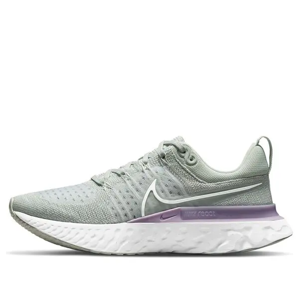 Nike React Infinity Run Flyknit 2 Sneakers - Light Silver/infinite Lilac/barely Green