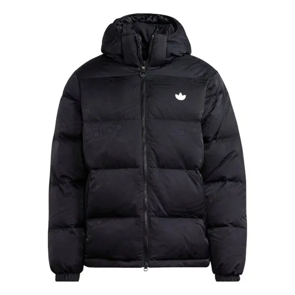 Adidas Rekive Down Regen Hooded Puffer Jacket - Black