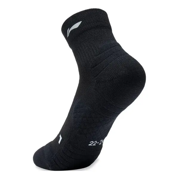 LI-NING Mid Cut Sports Socks - Black