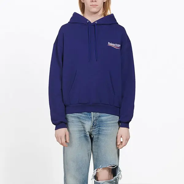 Balenciaga Logo Cotton Hoodie