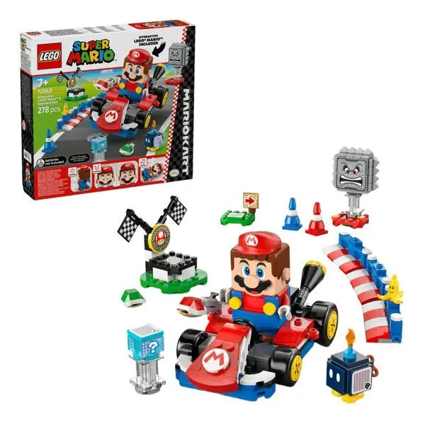 Lego Super Mario Interactive Mario & Standard Kart Set 72043