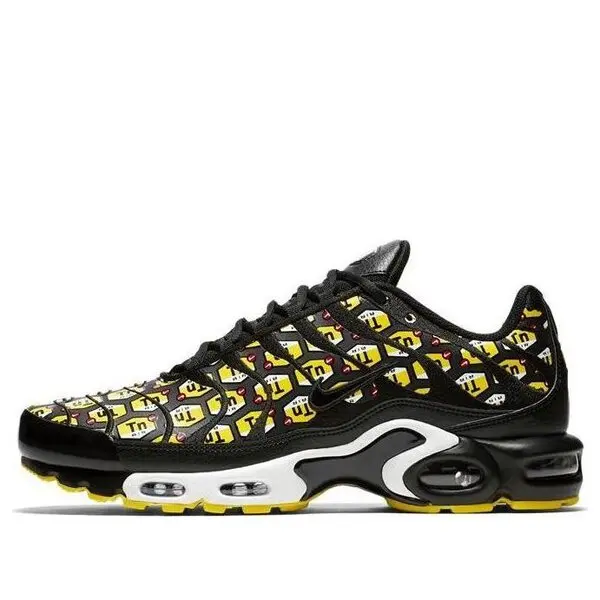 Nike Max Plus Qs "all Over Print" Low Top Sneakers - Black/white