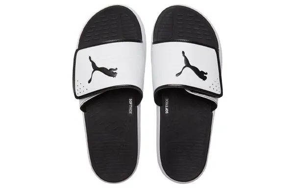 PUMA Softride Slide - White/black
