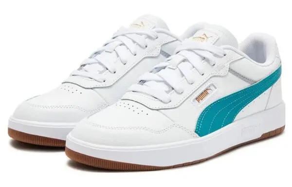 PUMA Court Ultra Low Top Sneakers - White/blue