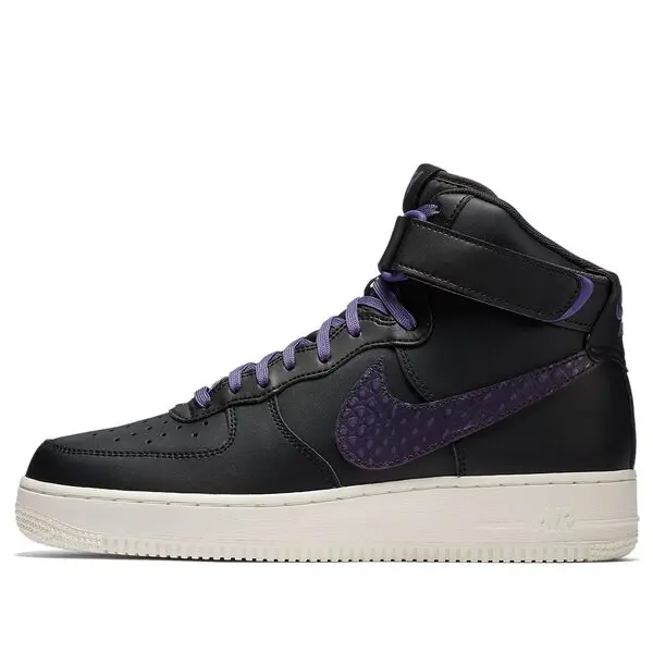 Nike Force 1 High Top Sneakers - Black/purple