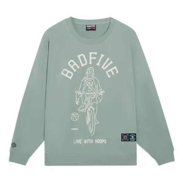 LI-NING Badfive Graphic Sweatshirt - Green/beige