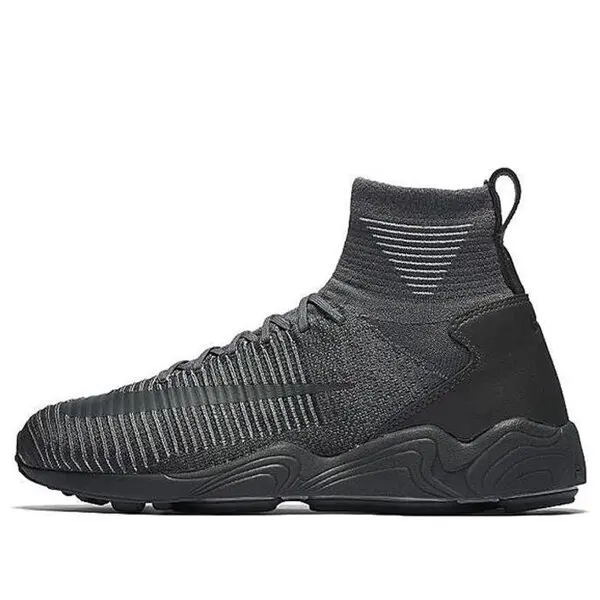Nike Flyknit Mercurial Xi High Top Sneakers - Black