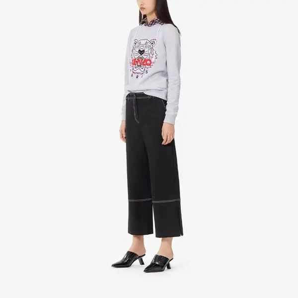 Kenzo Tiger Head Embroidery Crewneck Sweatshirt