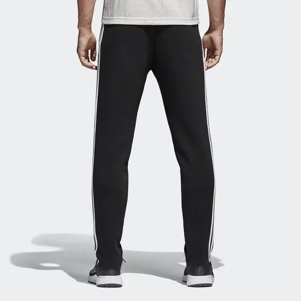 Adidas Solid Color Stripe Knit Sports Pants/trousers/joggers Black