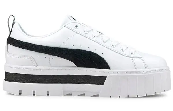 PUMA Mayze Platform Sneakers - White/black