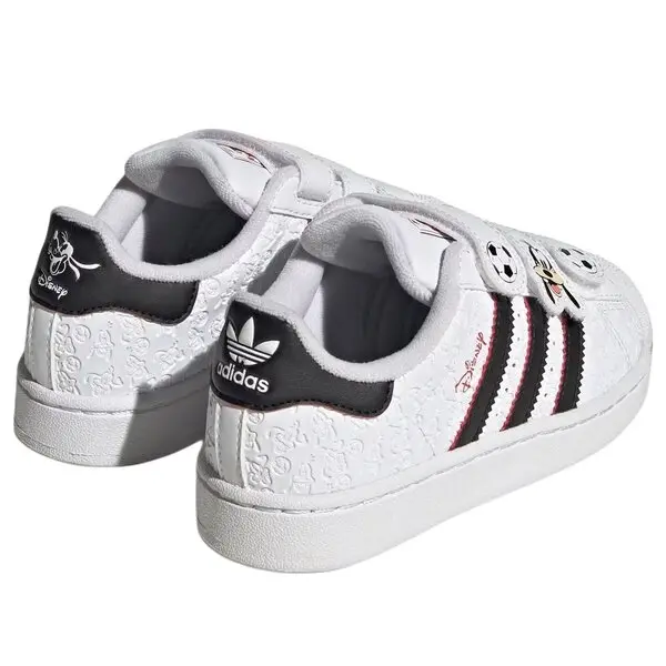 Adidas X Disney Superstar Ii Comfort Closure Sneakers - Cloud White/core Black/red