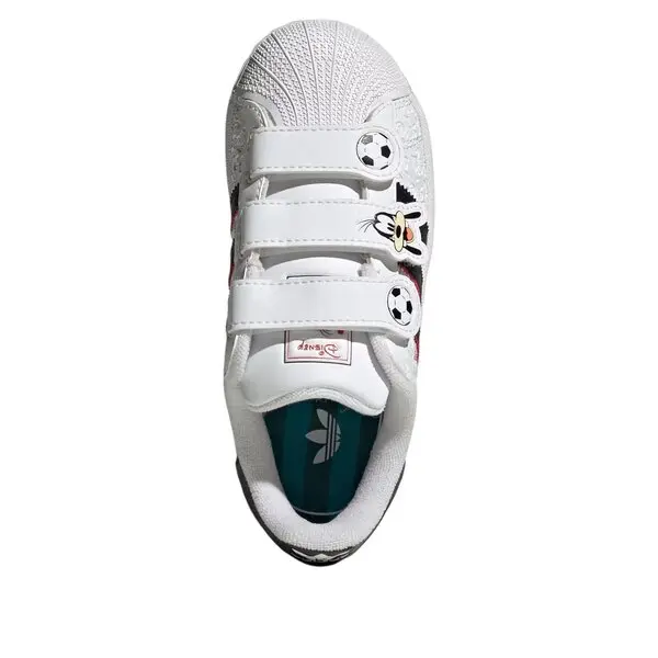 Adidas X Disney Superstar Ii Comfort Closure Sneakers - Cloud White/core Black/red