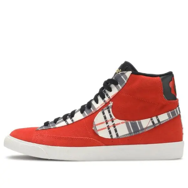 Nike Ben Simmons X Blazer Mid Premium 'plaid - White/red