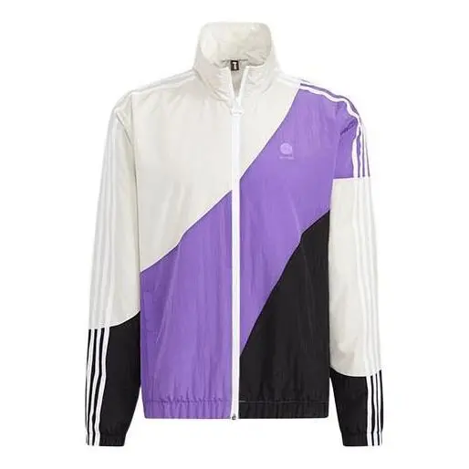 Adidas Colorblock Sports Stand Collar Jacket - Multi-color