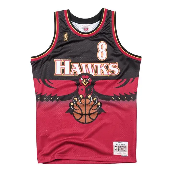 Mitchell & Ness X Nba Atlanta Hawks 1996-97 Road Swingman Jersey - Red/black