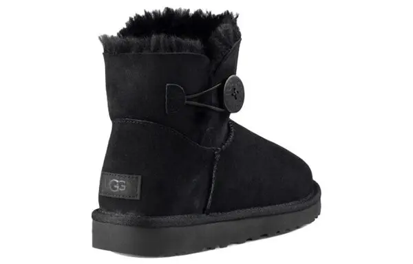 UGG Mini Bailey Button Ankle Boots - Black