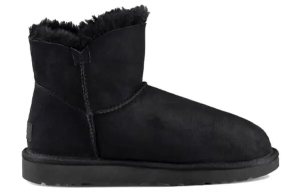 UGG Mini Bailey Button Ankle Boots - Black
