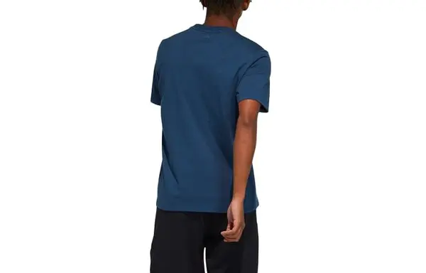 Adidas Th Tee Techgfx Logo Printing Sports Training Short Sleeve Blue