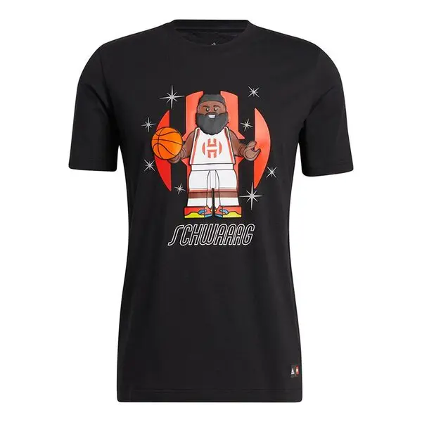 Adidas X Lego Harden Tee White Orange - Black