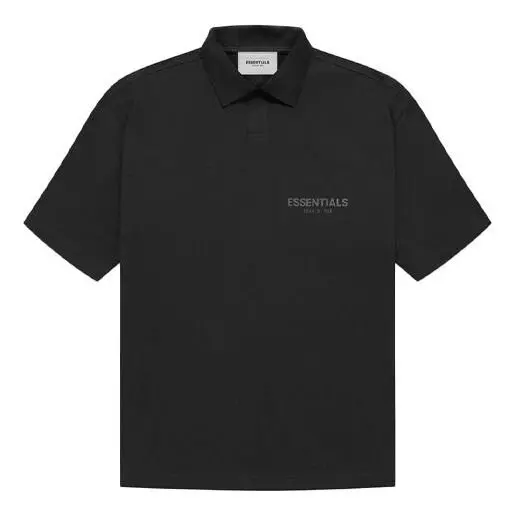Fear Of God Fw21 Polo Shirt 'stretch Limo - Black