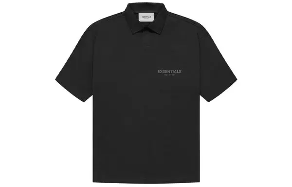 Fear Of God Fw21 Polo Shirt 'stretch Limo - Black