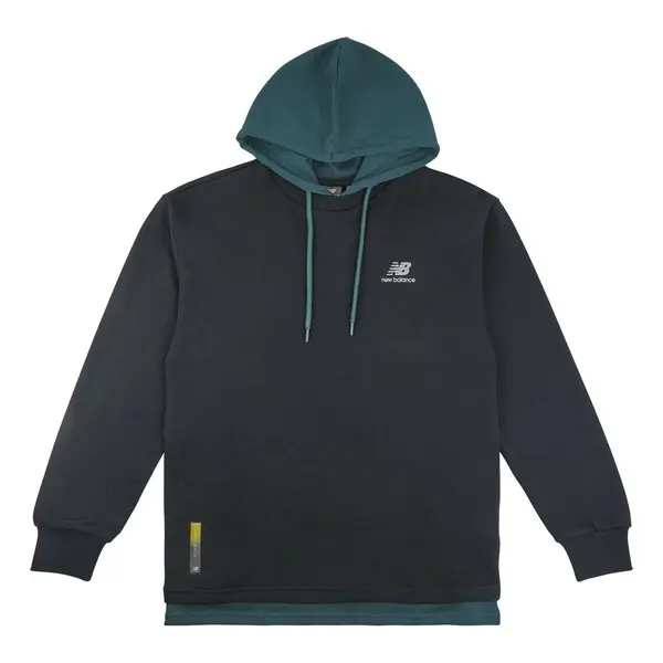 NEW BALANCE Splicing Hooded Knit Pullover