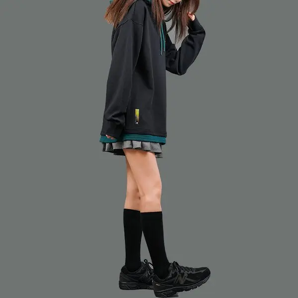 NEW BALANCE Splicing Hooded Knit Pullover