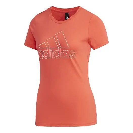 Adidas Sports Stylish Pullover Round Neck Short Sleeve - Pink