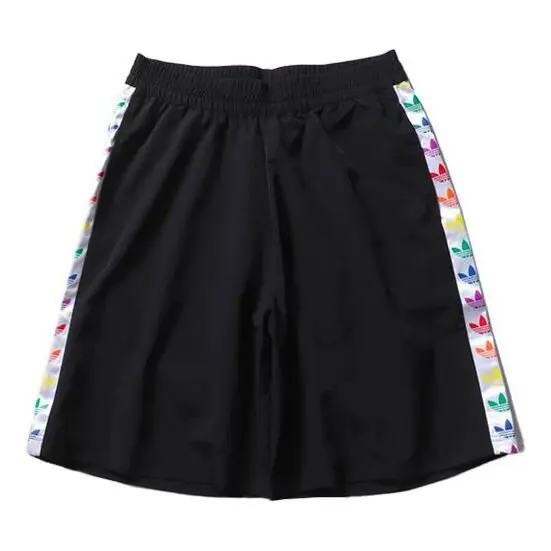 Adidas Originals Pride W Short String Standard Trendy Sports Casual Pants - Black