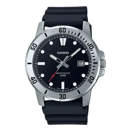 Casio Analog Watch - Black/white/silver