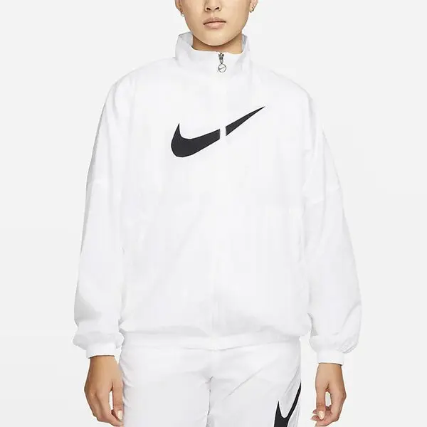 Nike Essential Logo Pattern Wrinkled Woven Jacket