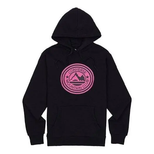 CONVERSE Chest Large Logo Hoodie - Black