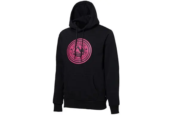 CONVERSE Chest Large Logo Hoodie - Black