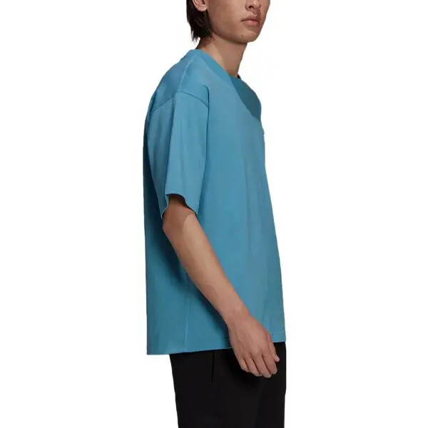 Adidas Originals Solid Color Athleisure Casual Sports Round Neck Short Sleeve Couple Style Light Blue - Default Color