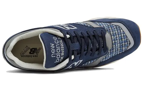 NEW BALANCE Harris Tweed X 1500 Made In England "houndstooth" Sneakers - Blue/white/gray