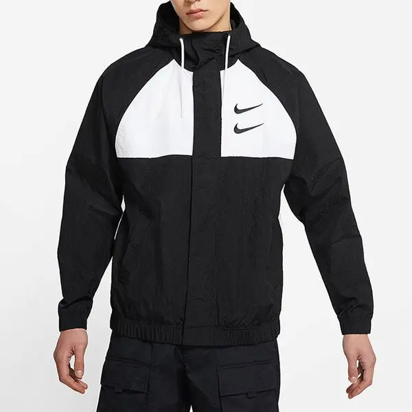Nike Swoosh Windproof Sports Woven Hooded Jacket