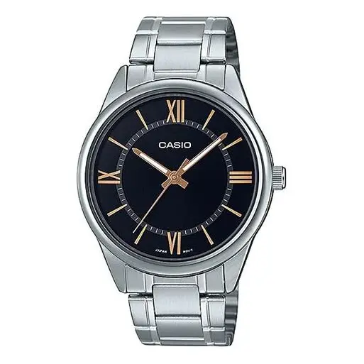 Casio Classic Analog Watch With Stainless Steel Strap - Black