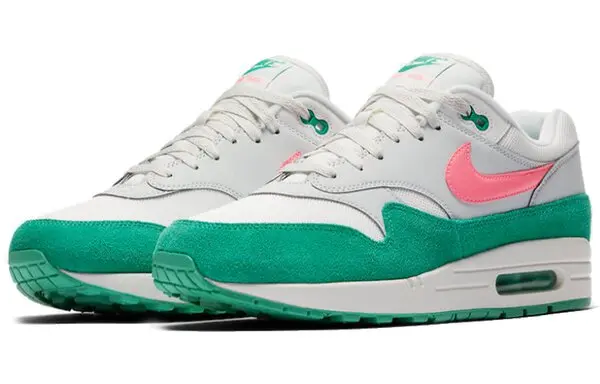 Nike Max 1 Athletic Sneakers - White/green/red