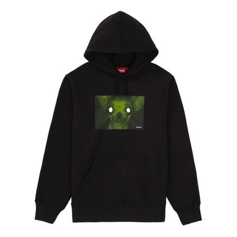 Supreme Fw18 Chris Cunningham Chihuahua Hooded Sweatshirt - Black