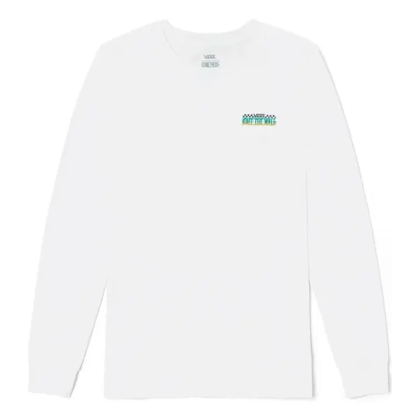 VANS X One Piece Graphic Long Sleeve T-shirts - White