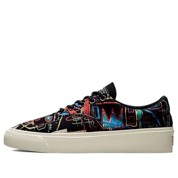 CONVERSE Jean-michel Basquiat X Skid Grip "kings Of Egypt Ii" Sneakers - Black/multi-color