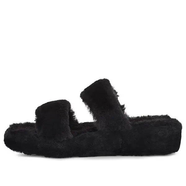 UGG Fuzz Yeah Slide Sandals - Black