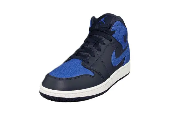 JORDAN 1 Retro Mid Obsidian Royal - Navy