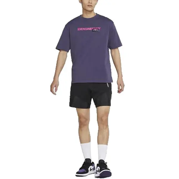 Nike As J 23eng 85 Ss Crew Dark Raisin - Purple