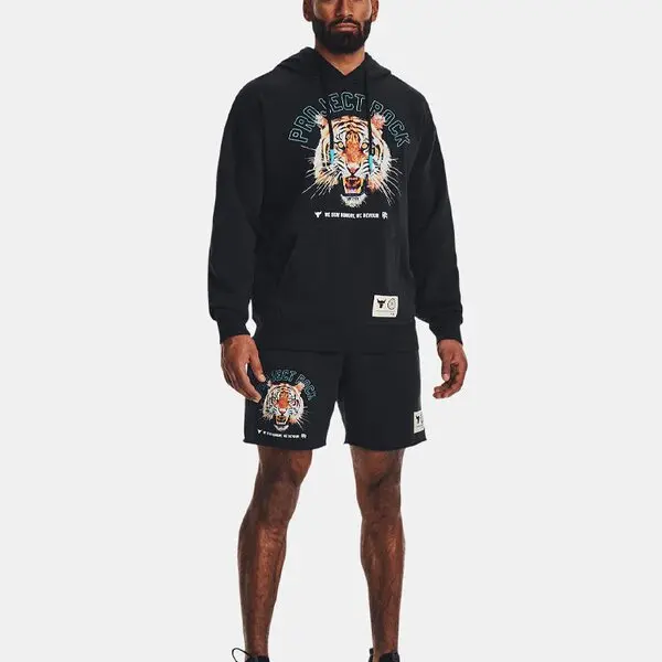 Under Armour Project Rock Rival Solid Shorts - Black