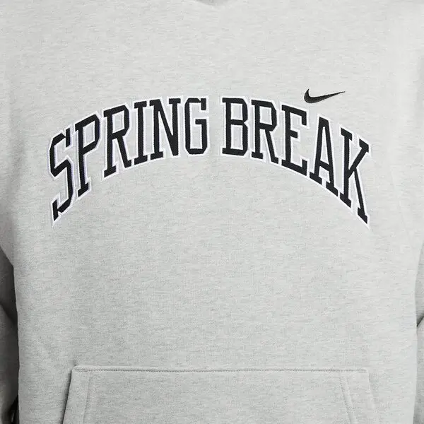 Nike Spring Break" Logo Hoodie - Grey/multi-color
