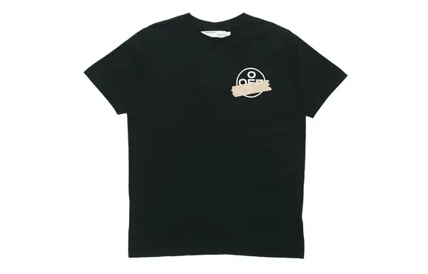 Off-White Arrows Sketch Tape Short Sleeve T-shirt - Black