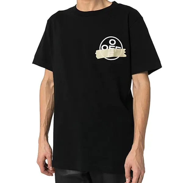 Off-White Arrows Sketch Tape Short Sleeve T-shirt - Black