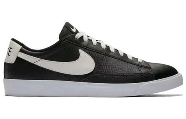 Nike Blazer Low Leather Sneakers - Black/sail